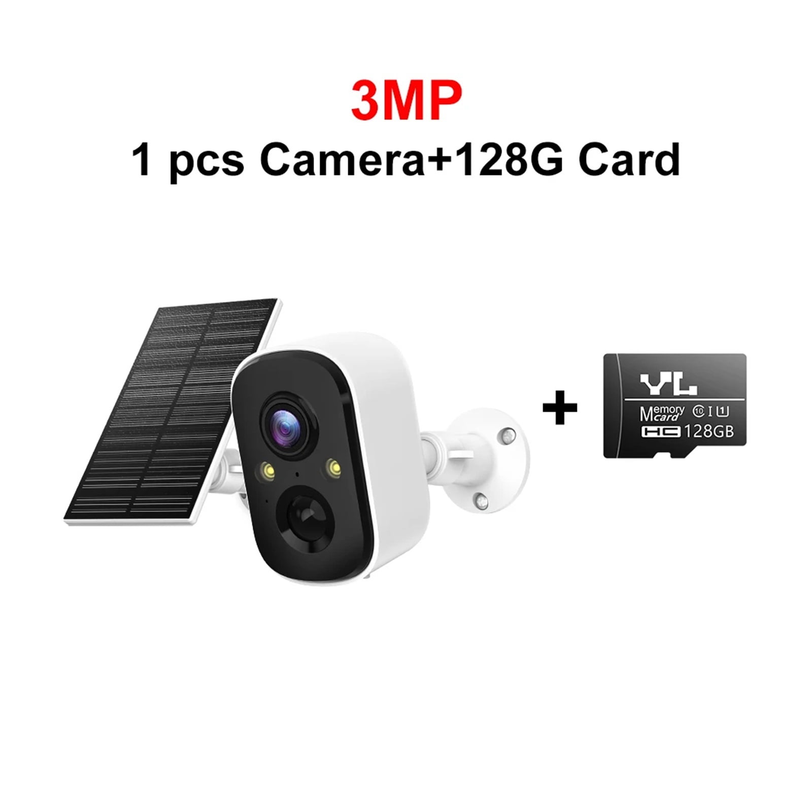 Surveillance camera 3MP Secure Battery Camera With Solar Panel Two-way Audio Wireless Outdoor ...