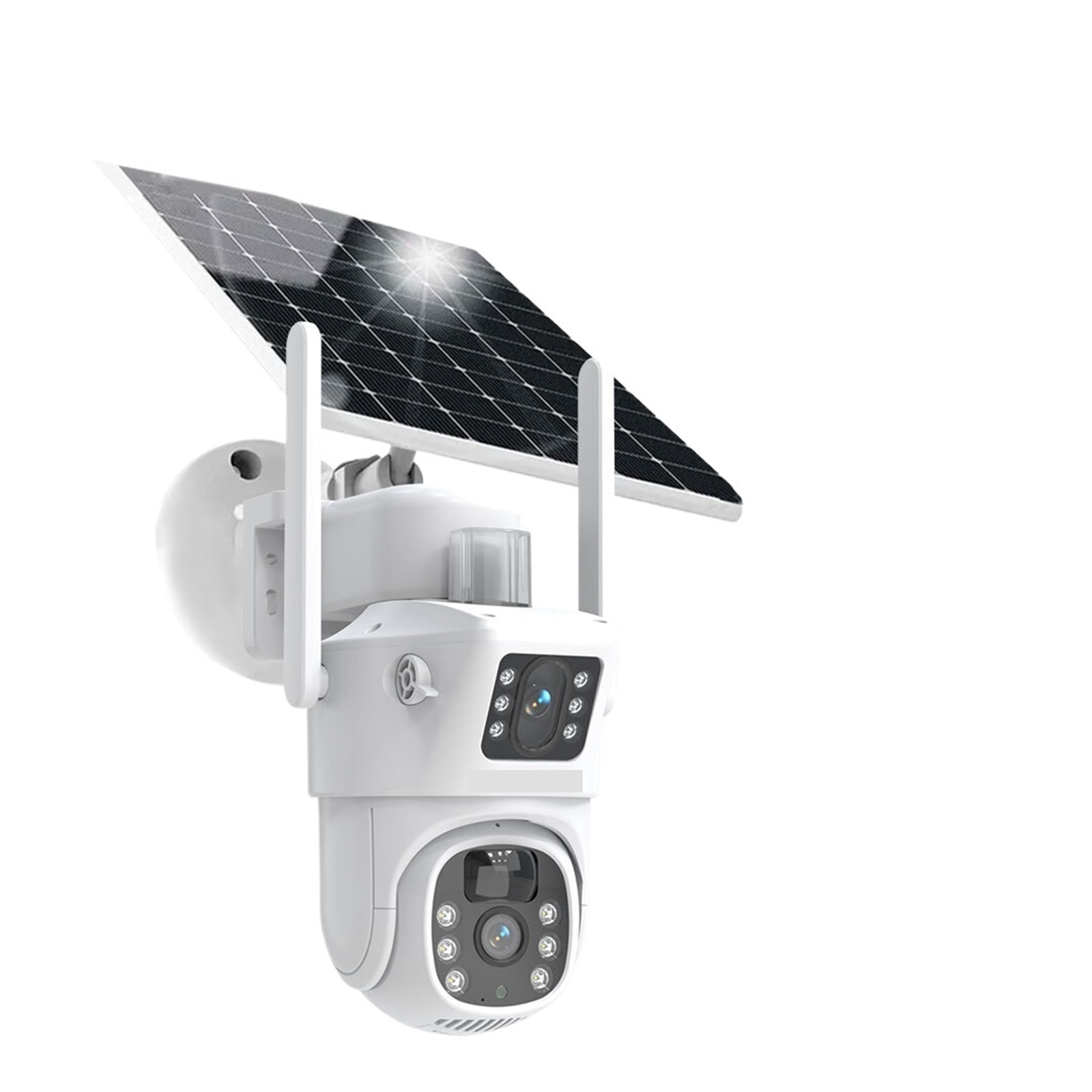 Surveillance camera 4K 8 Million Solar PTZ Camera WIFI Dual Lens ...