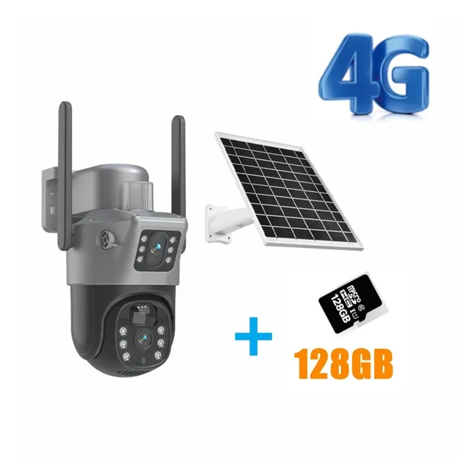 Surveillance camera 4K 8MP 4G Sim Card Solar Cell Camera Outdoor ...
