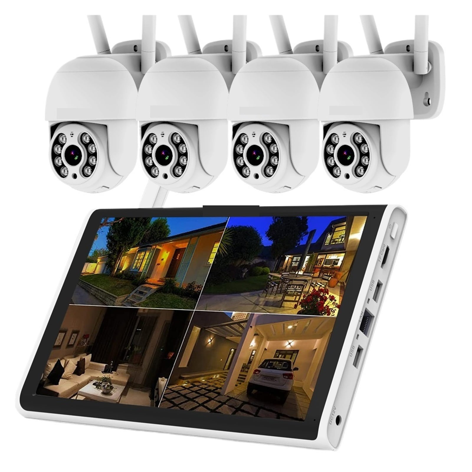 Surveillance camera The 3MP WiFi 8CH NVR Kit Comes With A 10.1 "screen ...