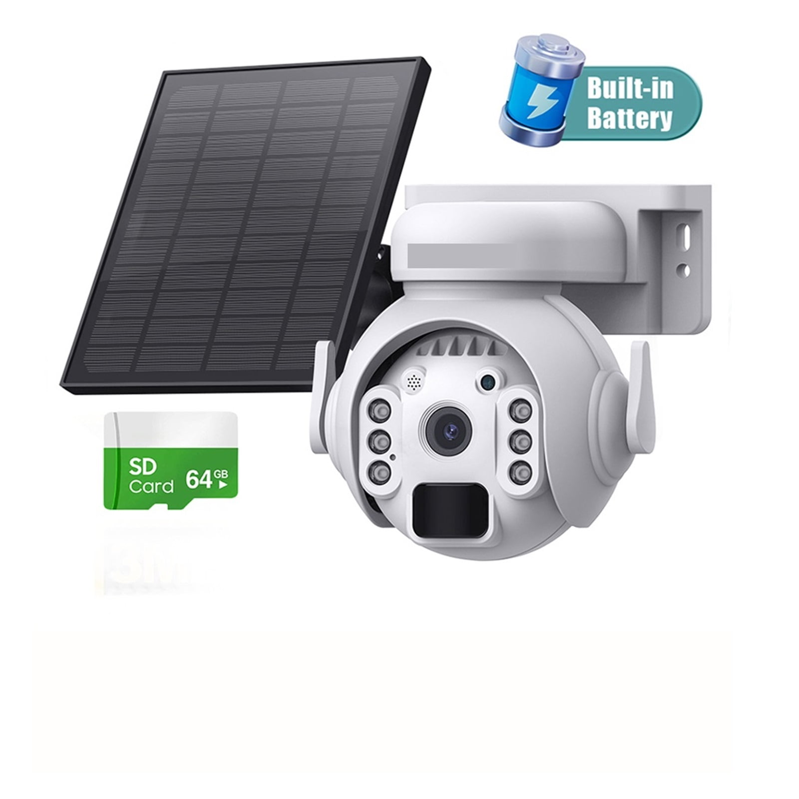 Surveillance camera WIFI Wireless PTZ 4G SIM Card 4MP Outdoor Solar ...