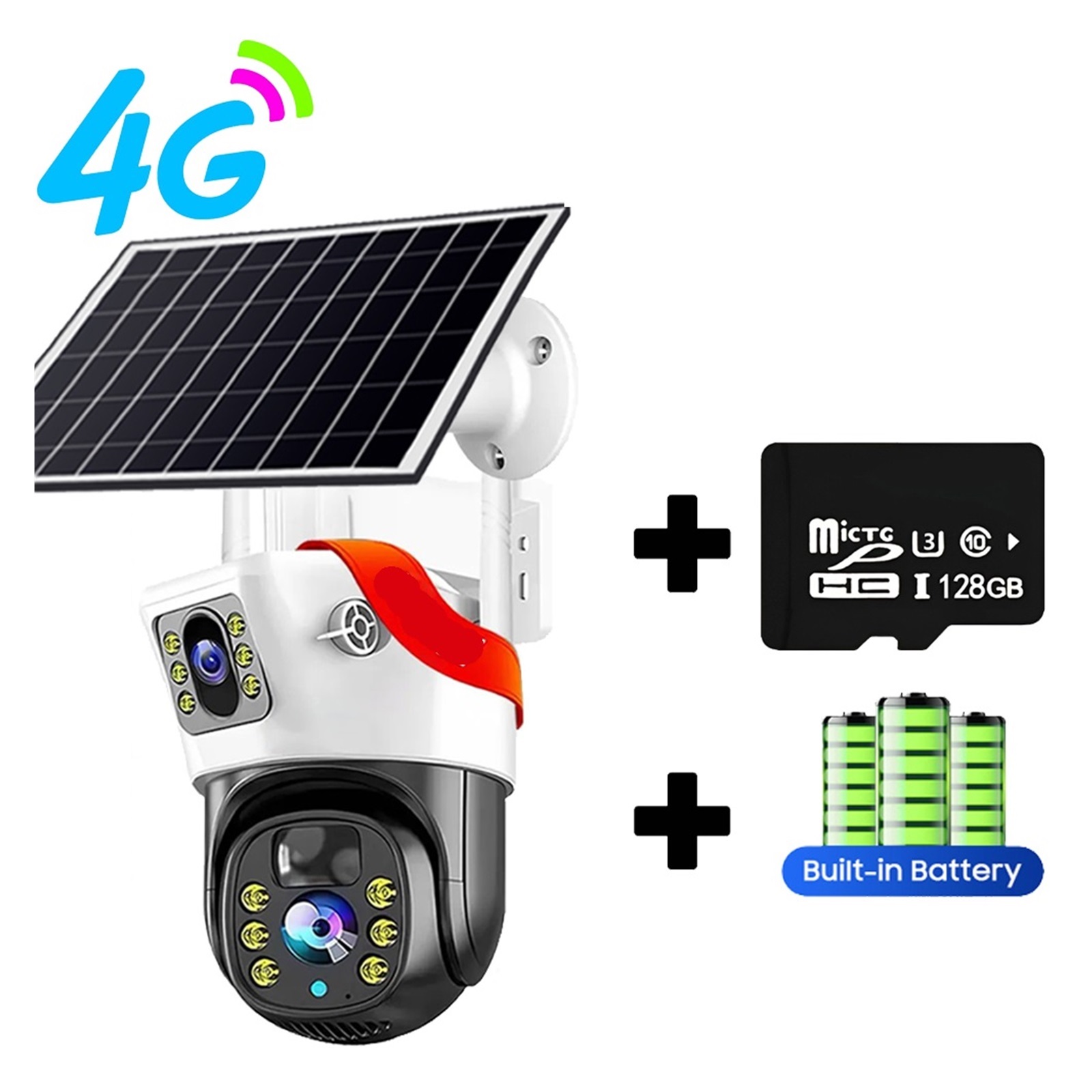 Surveillance and security cameras 4G SIM Card Solar Camera WiFi Outdoor ...
