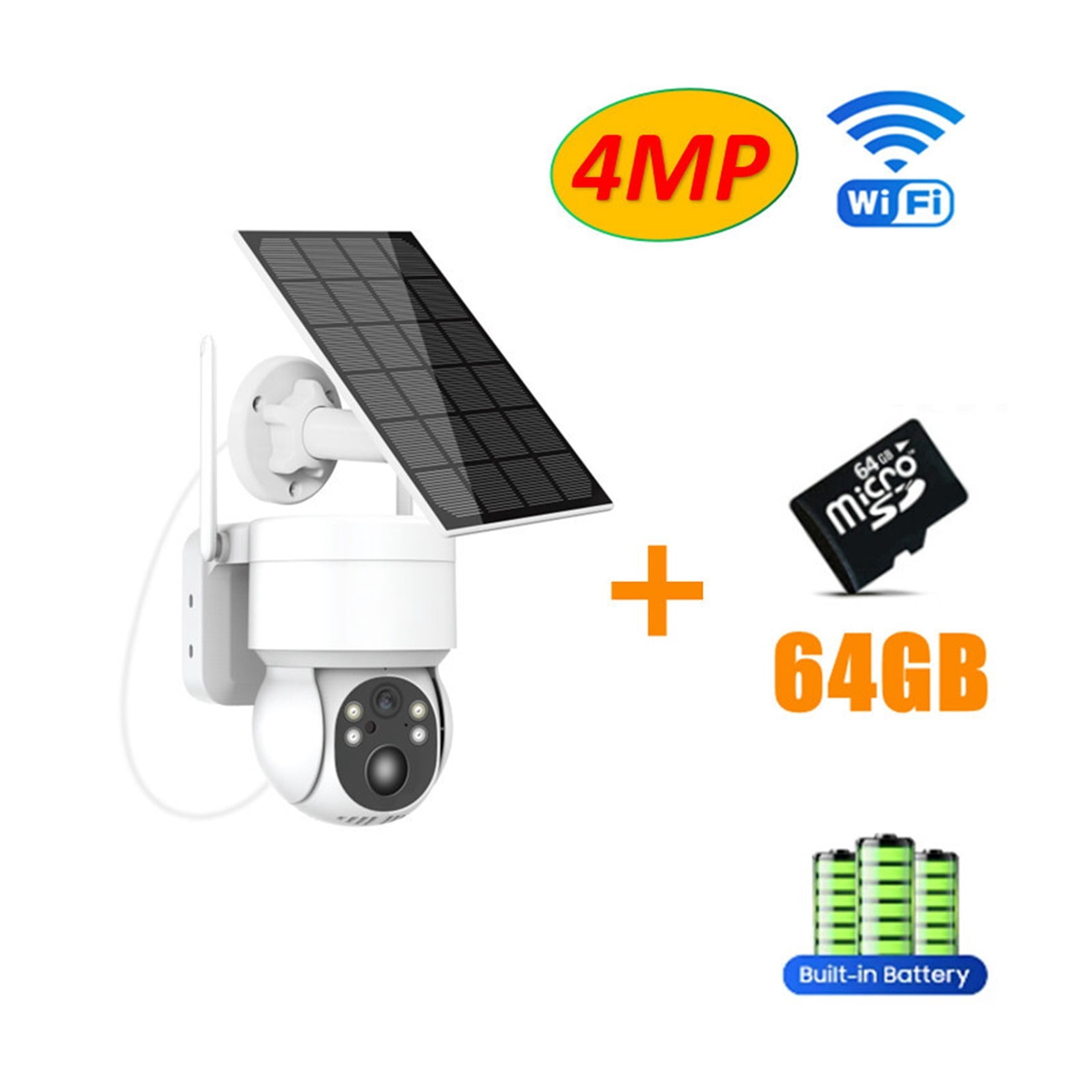 Surveillance and security cameras 4k 87,800 Mah Battery Dual Lens WIFI ...