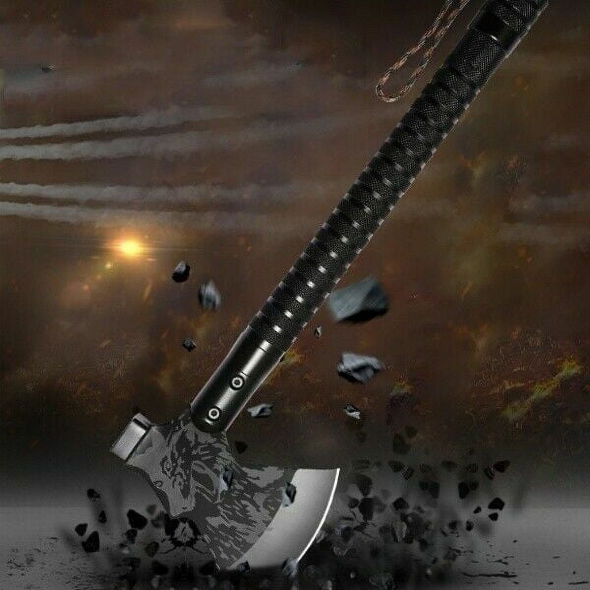 Survival Axe Folding Portable Camping Axe Multi-Tools Hatchet Tactical ...