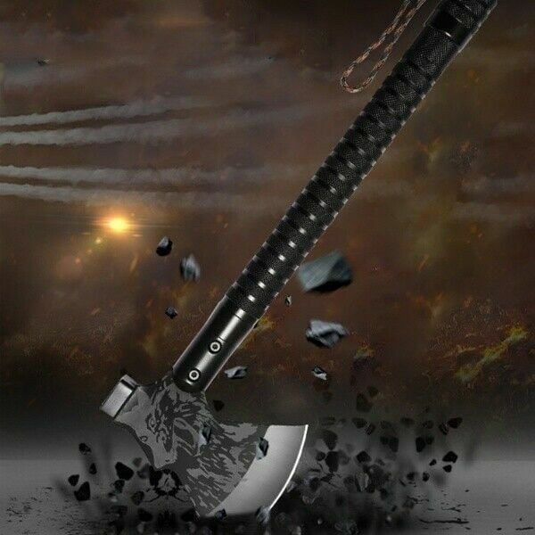 Survival Axe Folding Portable Camping Axe Multi-Tools Hatchet Tactical ...