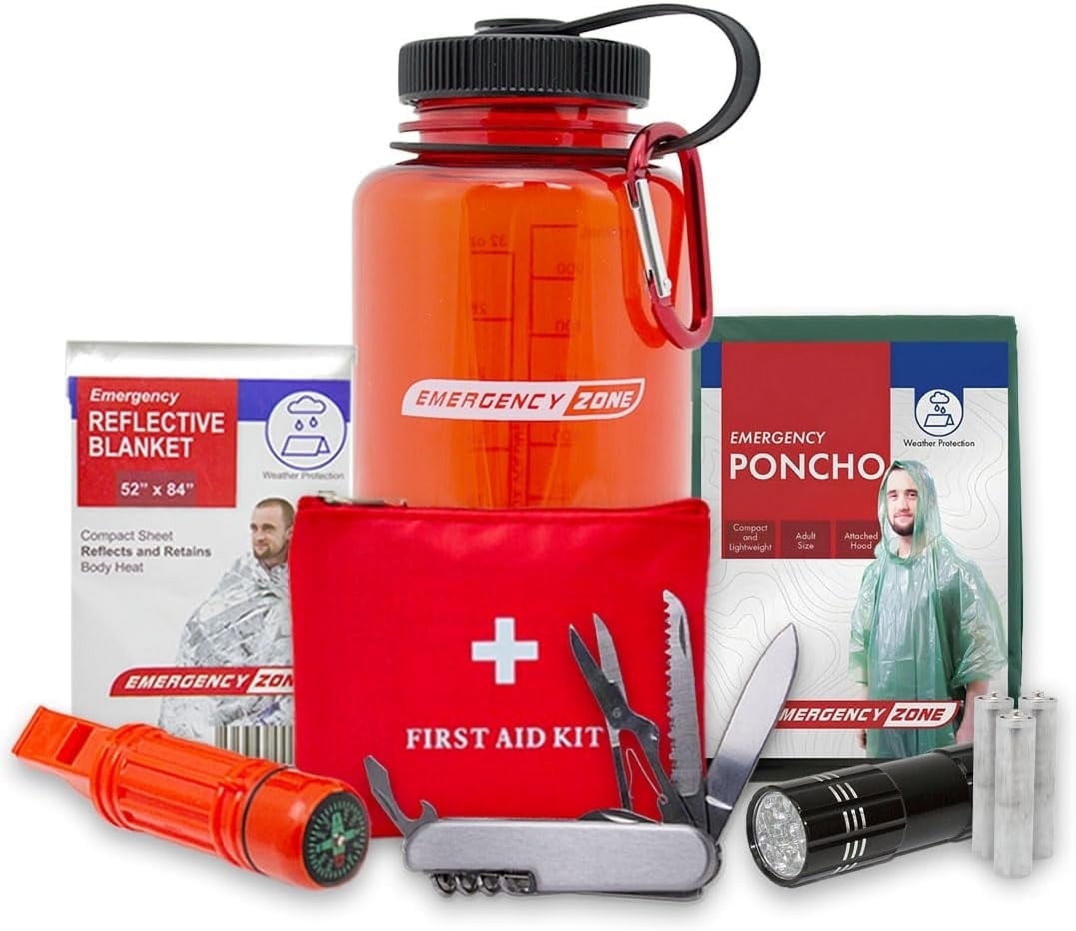 Survival Bottle Kit | Compact Emergency Supplies Kit for Camping ...
