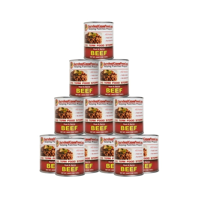 Survival Cave - Canned Beef 28 oz- 12 cans - Walmart.com