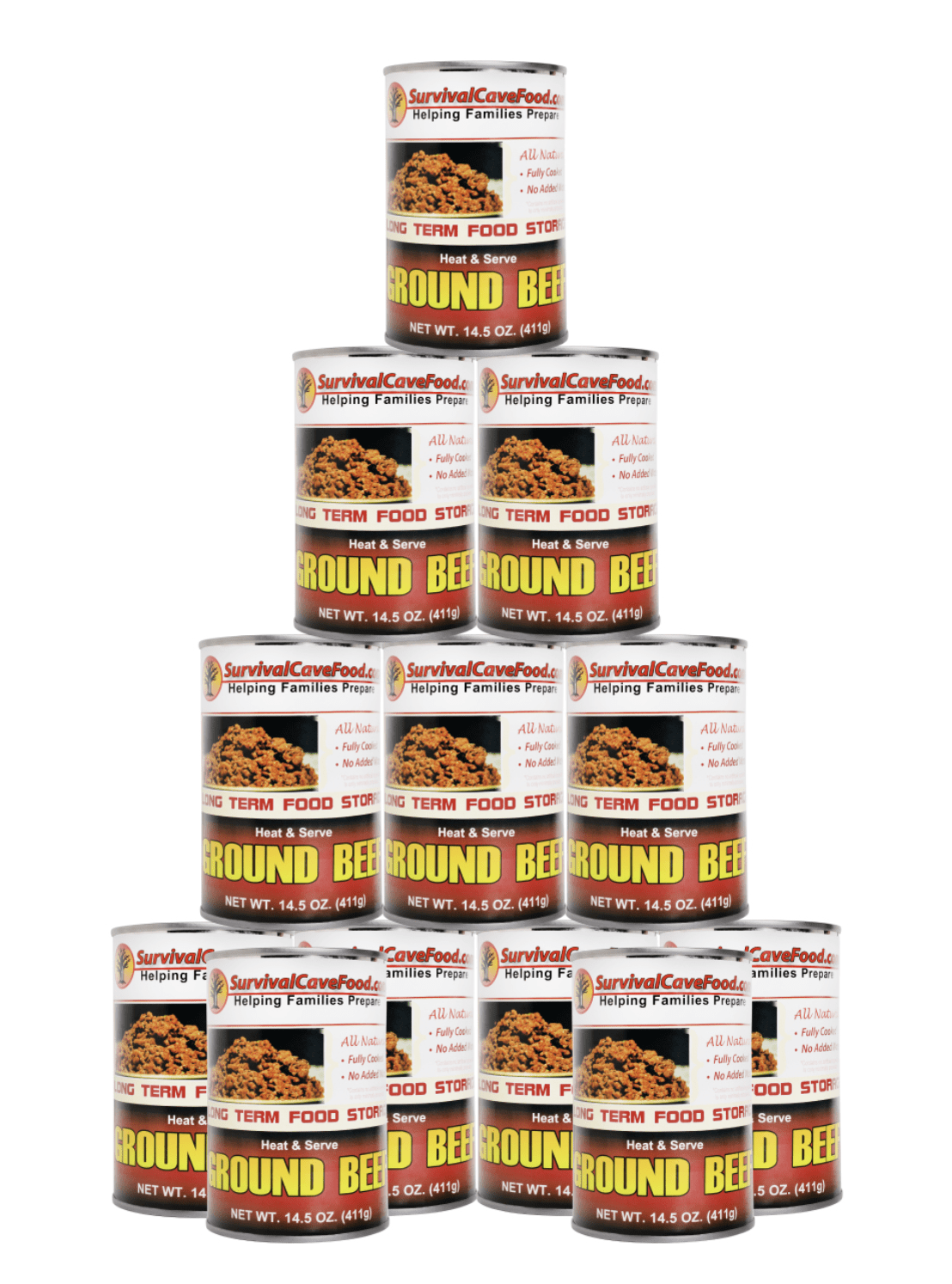 Survival Cave - Canned Gr. Beef 14.5 oz - 12 cans - Walmart.com