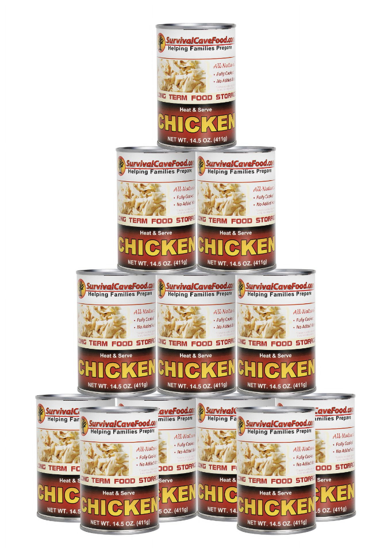 Survival Cave Food - Canned Chicken 14.5 oz - 12 cans - Walmart.com
