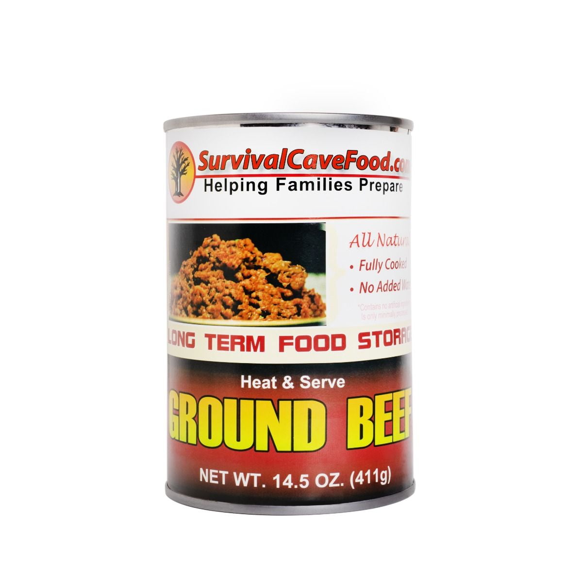 Survival Cave Food - Freeze Dried Food Canned Ground Beef Meat ...