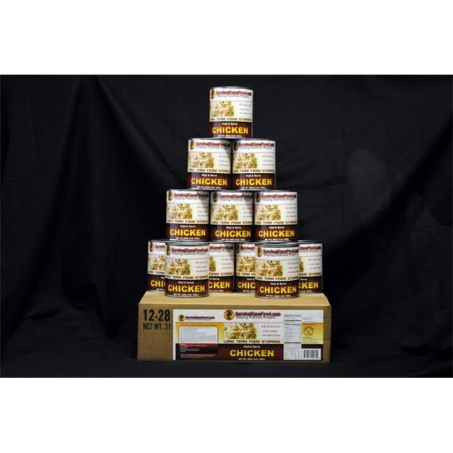 Survival Cave Food SCFCK Canned Chicken- 12 cans - 1 case - Walmart.com