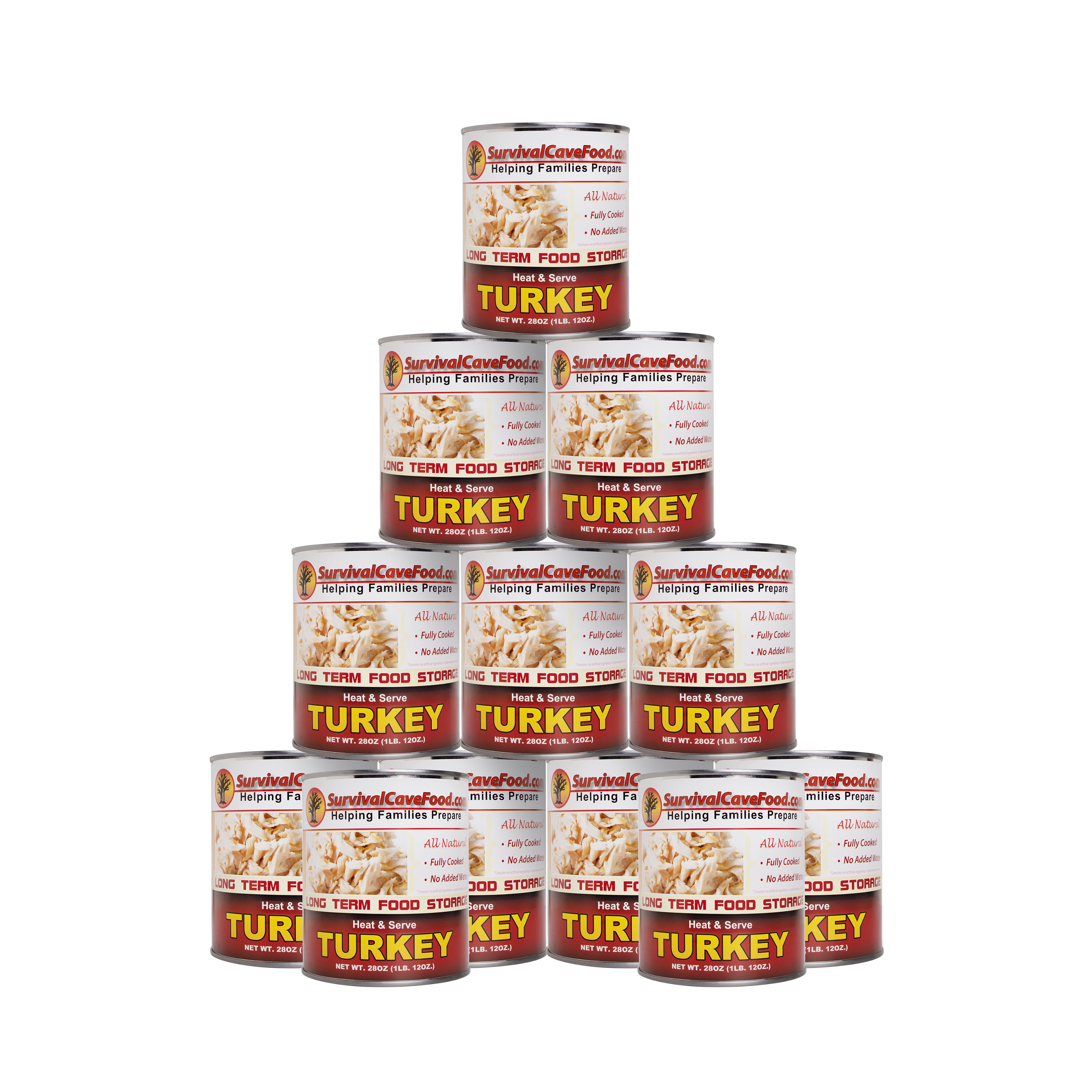 Survival Cave Food SCFTKY Canned Turkey- 12 cans - 1 case - Walmart.com