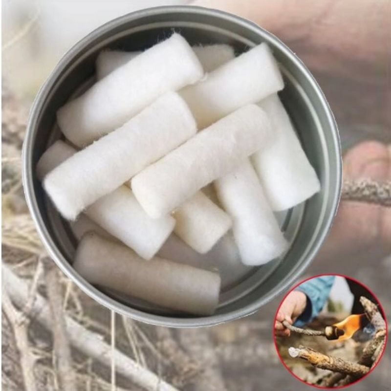 Survival Fire Starting Rope Kit Natural Fire Starter Tinder Wax ...