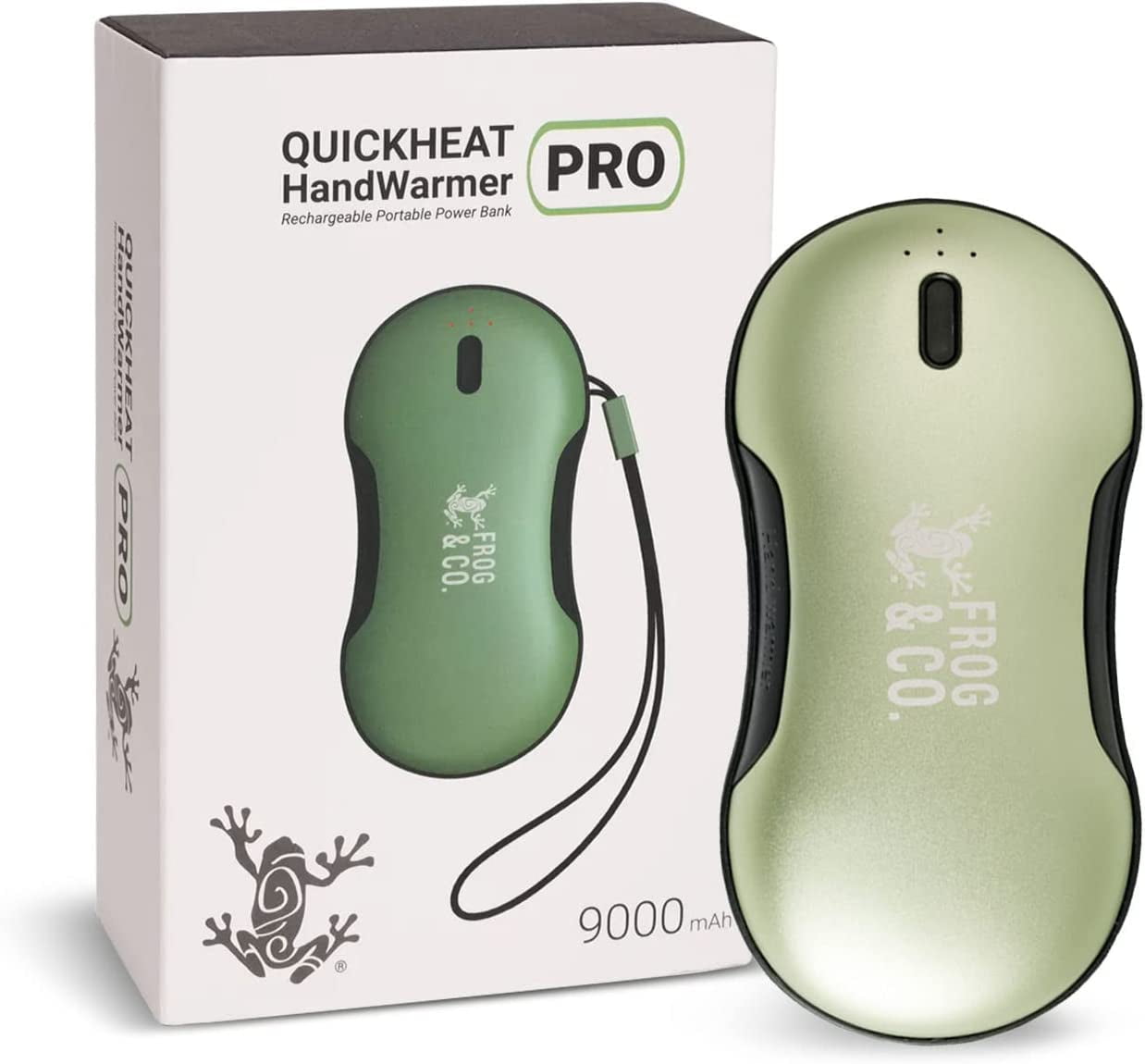 Survival Frog QuickHeat PRO Rechargeable Hand Warmer - Portable Power Bank - USB Heated Packs ...