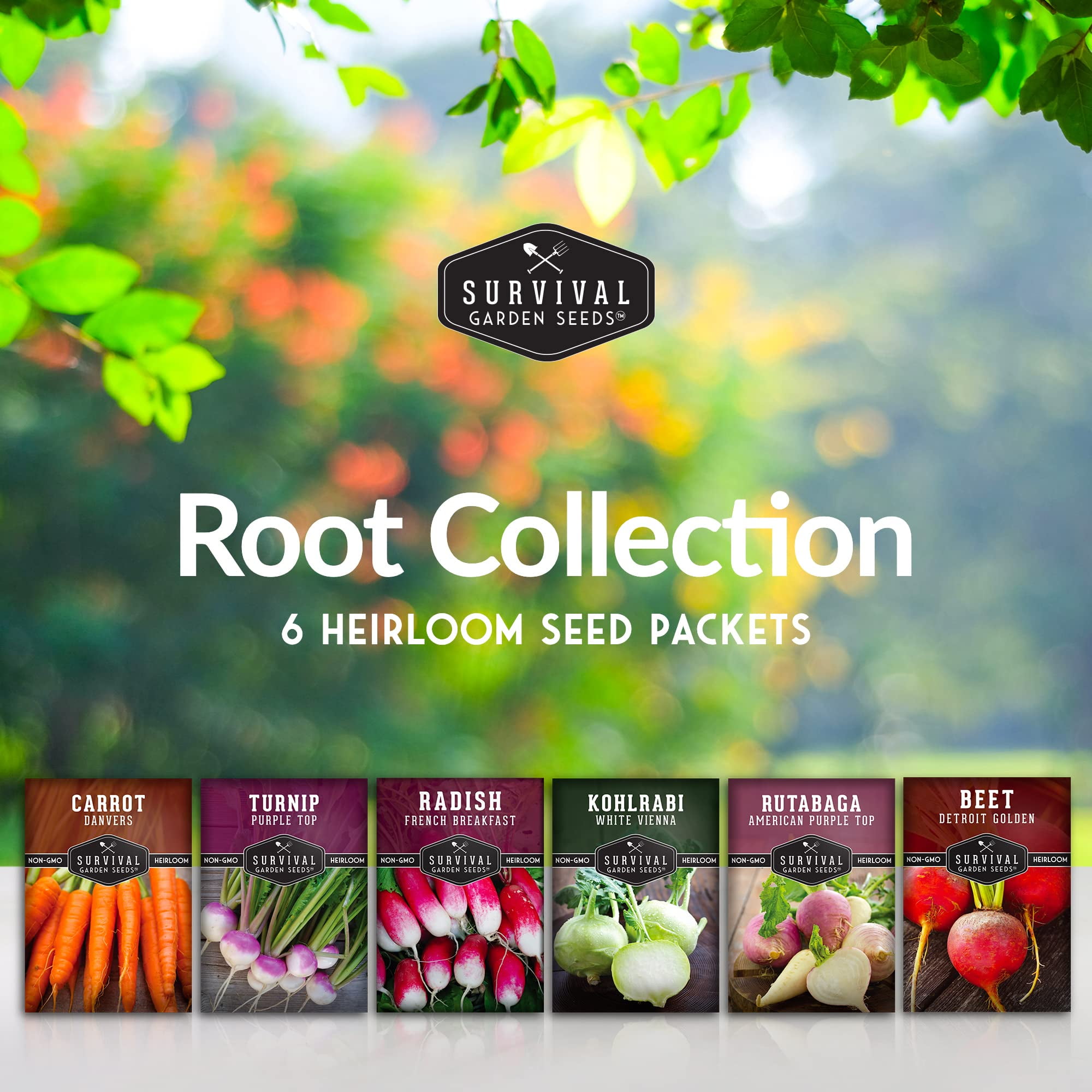 Survival Garden Seeds Root Vegetable Seed Collection H2FSD- Danvers ...