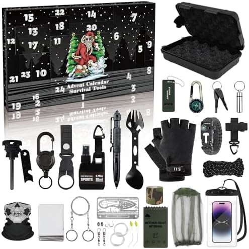 Survival Kit Advent Calendar 2025 – 24-Day Christmas Countdown Gifts ...