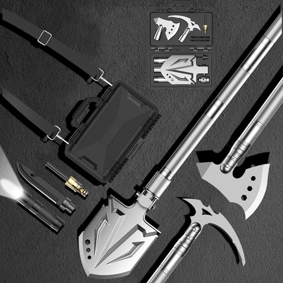 Survival Shovel Camping Tools Folding Portable Survival Gear Tactical ...