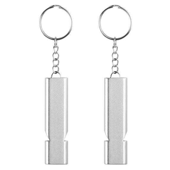 Survival Whistle With Key Chain，Aluminum Alloy Dual Frequency Survival ...