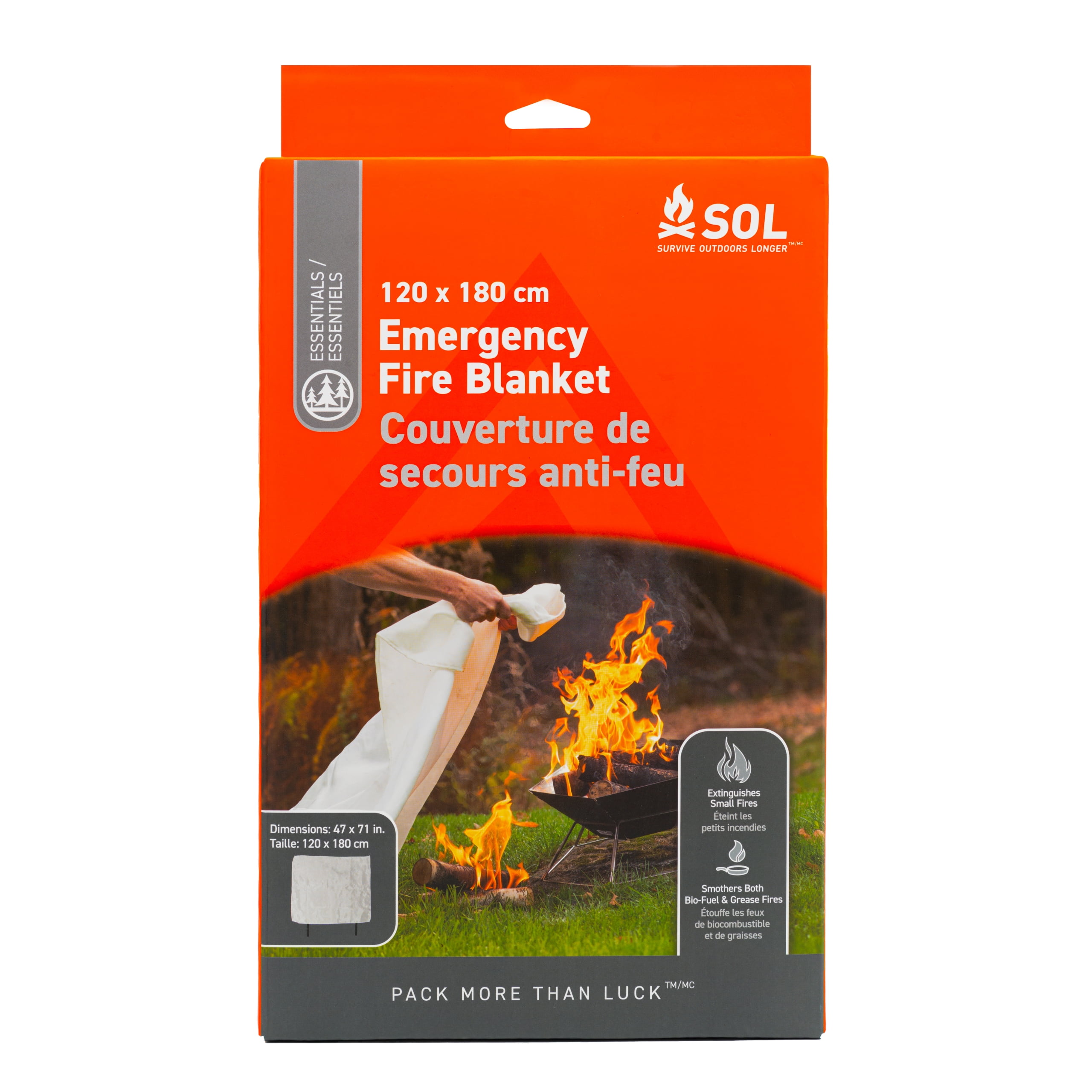 SOL Emergency Fire Blanket - Walmart.com