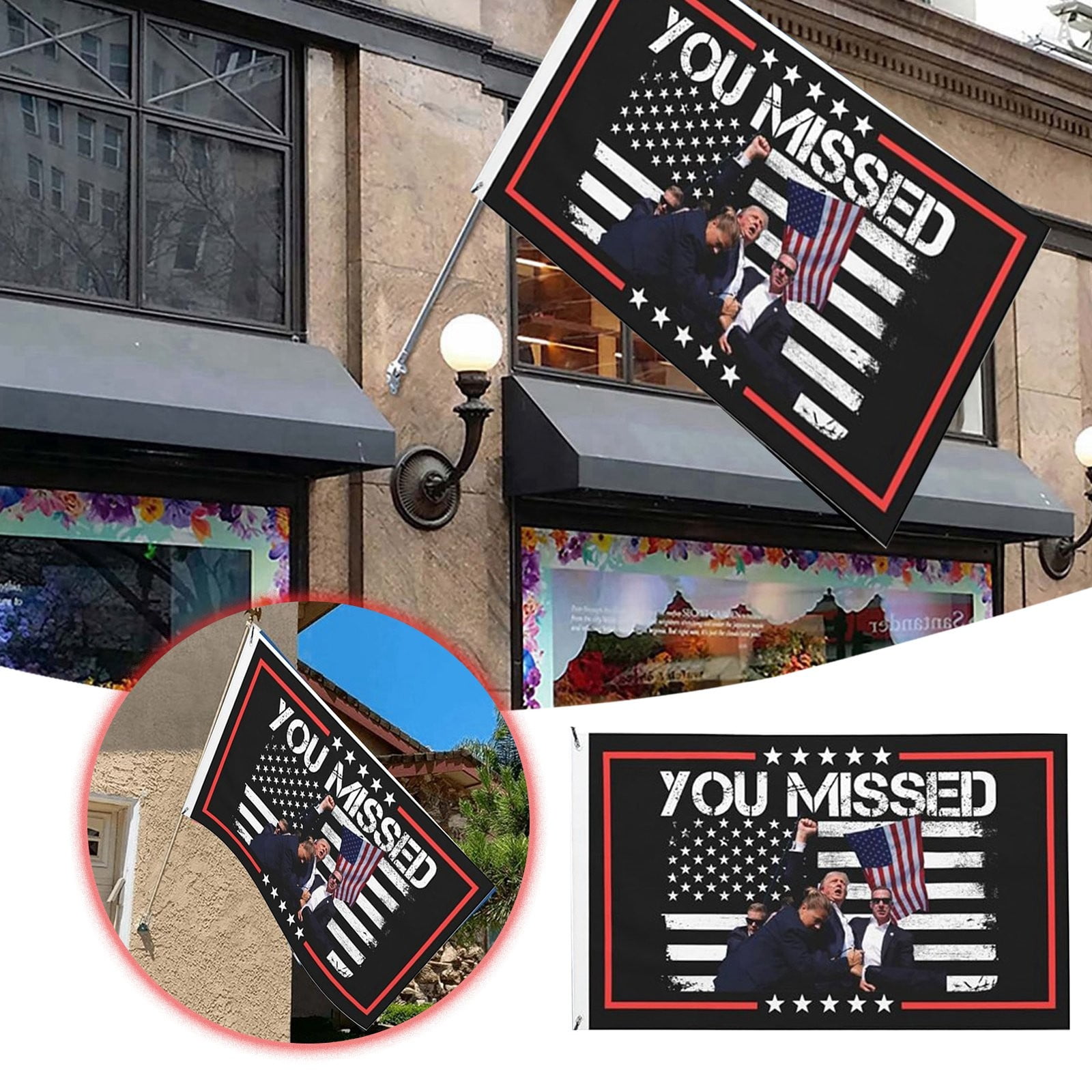 Survived Shooting 2024 PA Pennsylvania State Shooting Fight Strong Fist ...