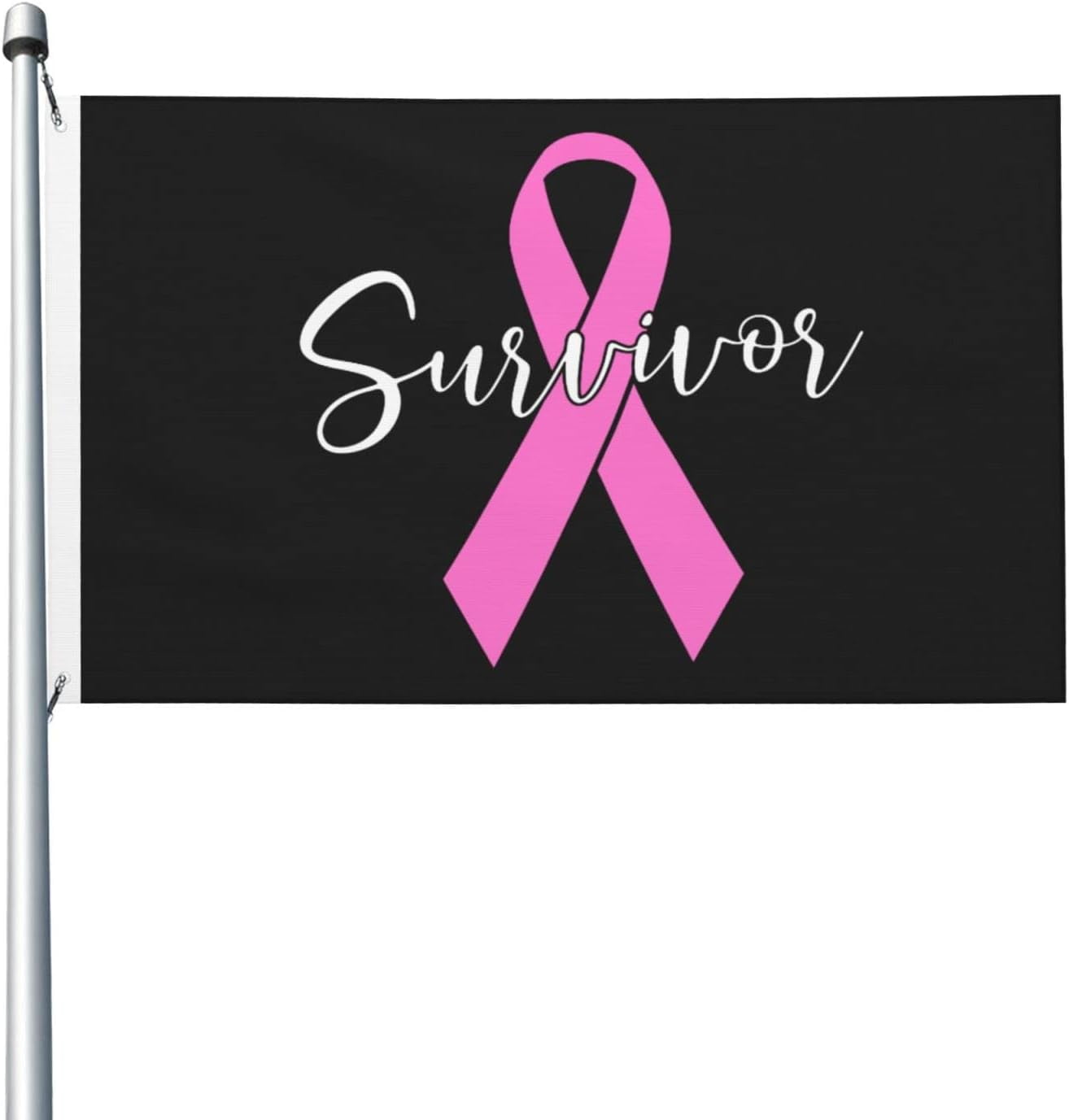 Survivor Breast Cancer Awareness Flag 3x5 Ft Outdoor Decoration Banner ...