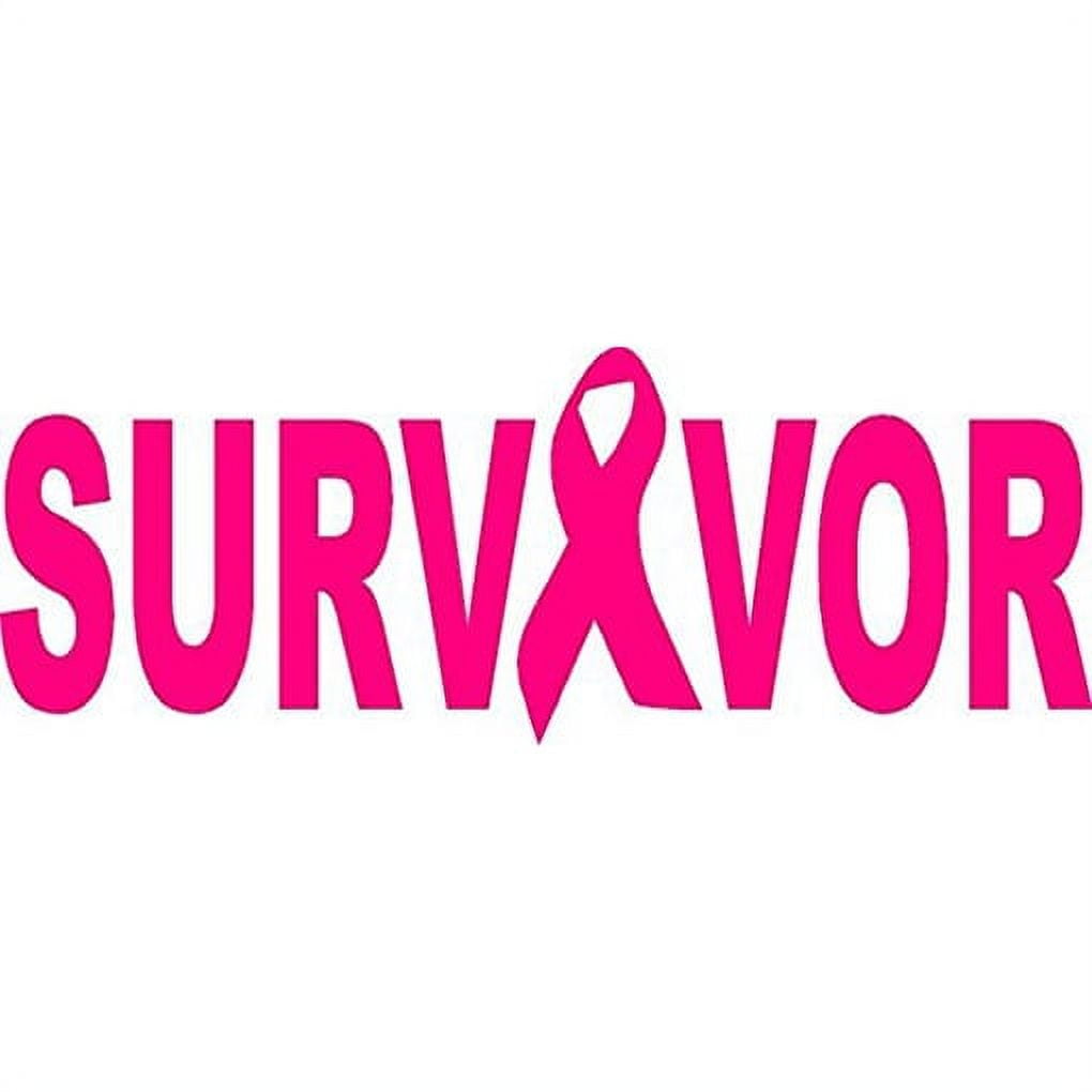 Survivor Cancer Awareness Vinyl Cut Decal With No Background | 6 Inch ...