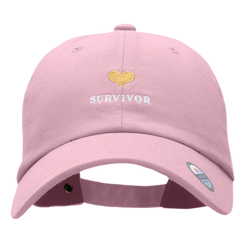 Survivor Embroidered Unstructured Washed Cap - Lt Pink OSFM - Walmart.com