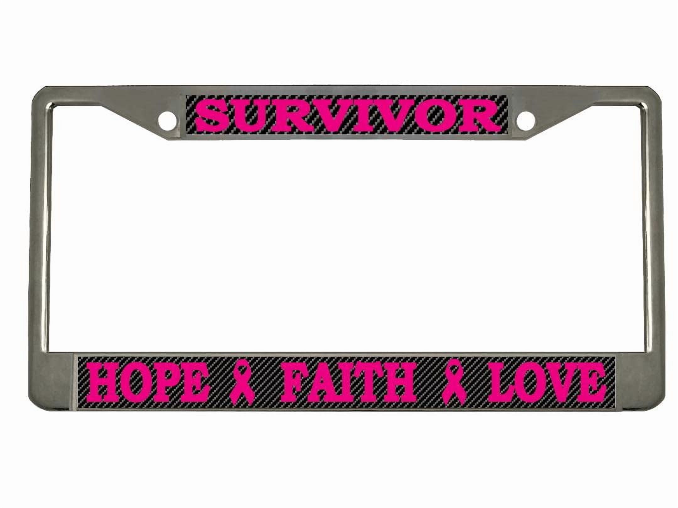 Survivor Hope Faith Love Breast Cancer Awareness (Carbon) Design Heavy ...