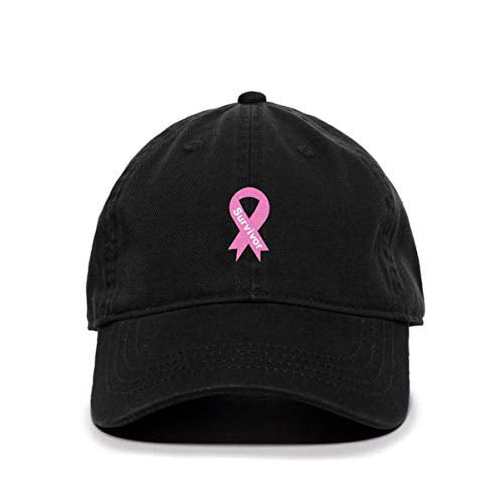 Survivor Pink Ribbon Baseball Cap Embroidered Cotton Adjustable Dad Hat ...