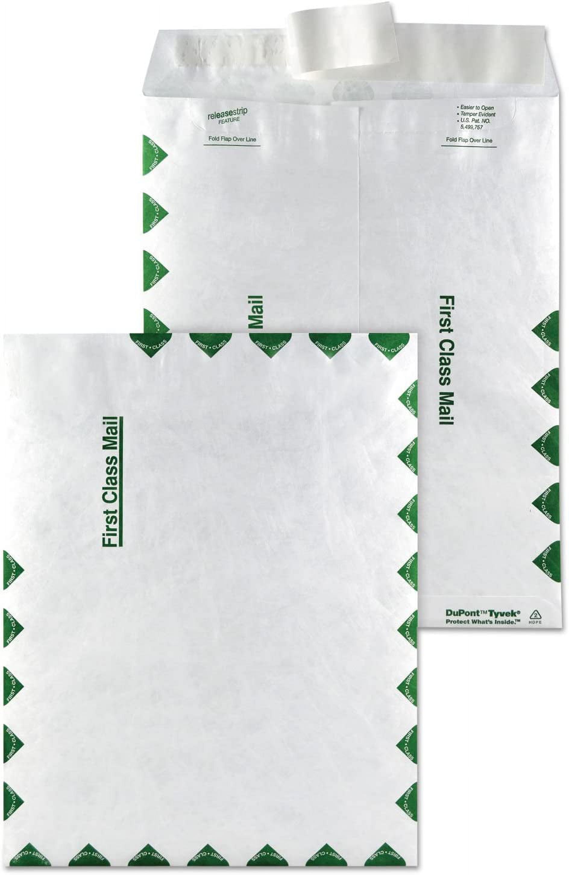 Survivor R1470 Tyvek Open-End Envelope,1st Class,9-Inch x12-Inch ,100 ...