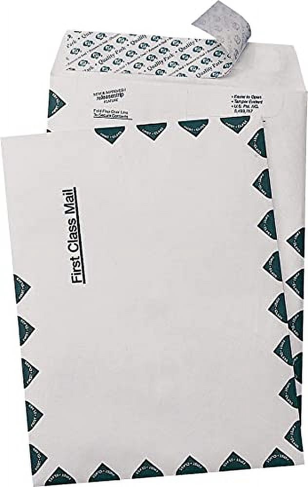 Survivor R1800 Tyvek USPS First Class Mailer, 12 x 15 1/2, White (Box ...