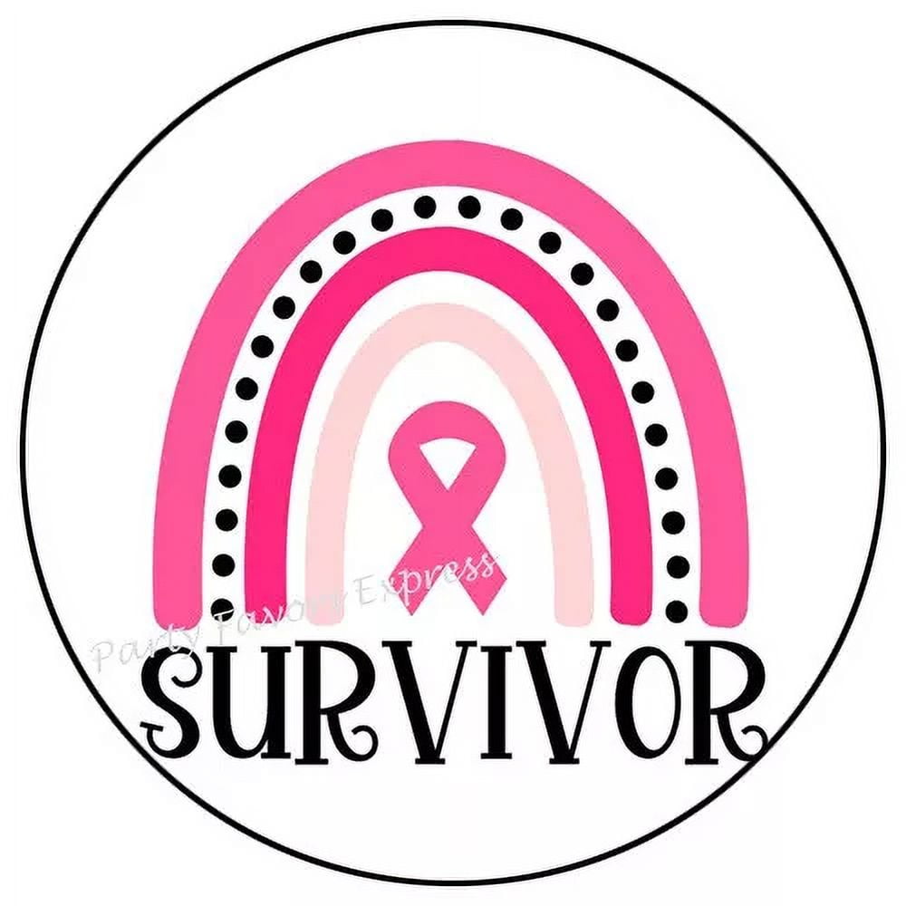 Survivor Rainbow Breast Cancer Sticker Party Favors Sticker Envelope ...