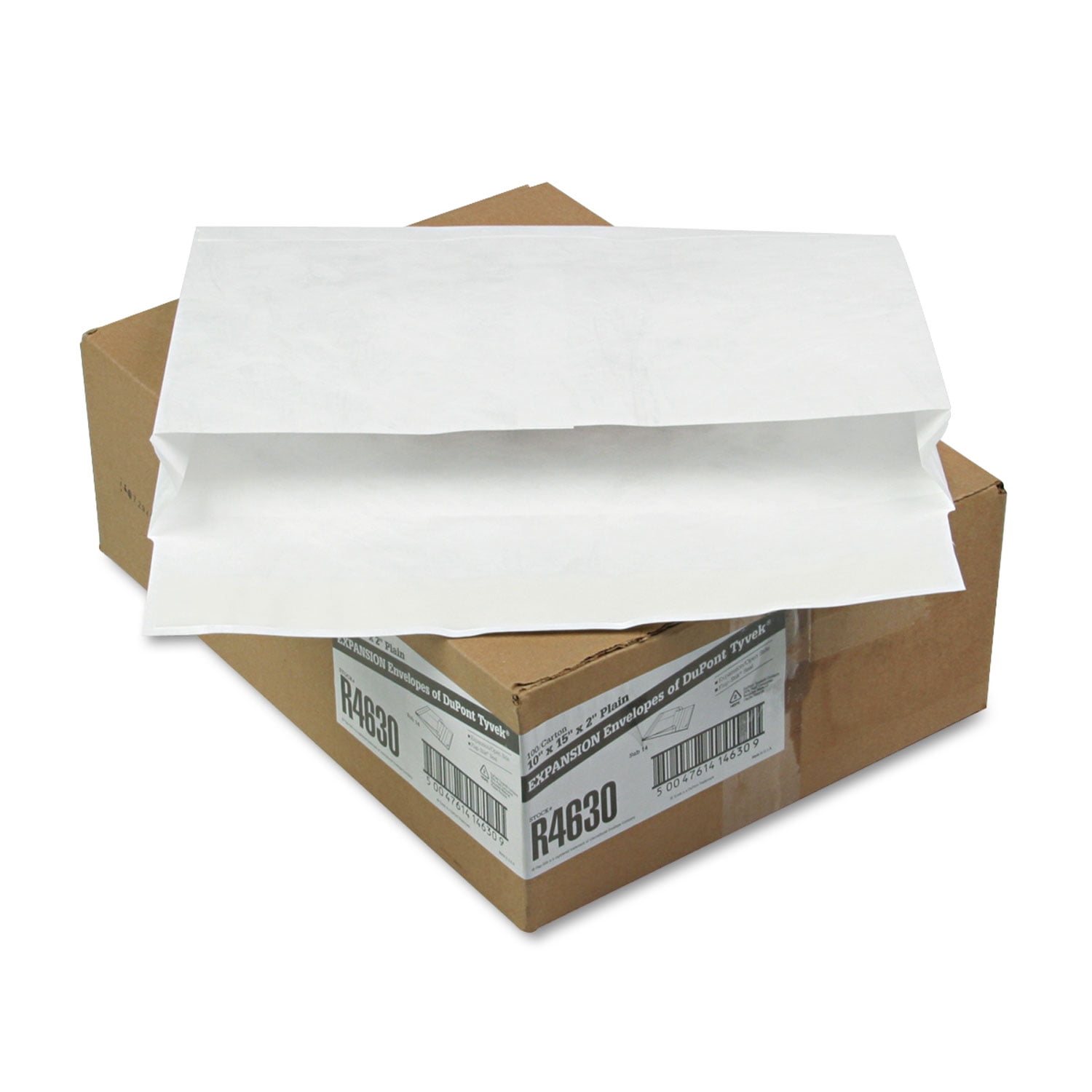 Survivor Tyvek Booklet Expansion Mailer 10 x 15 x 2 White 100/Carton ...