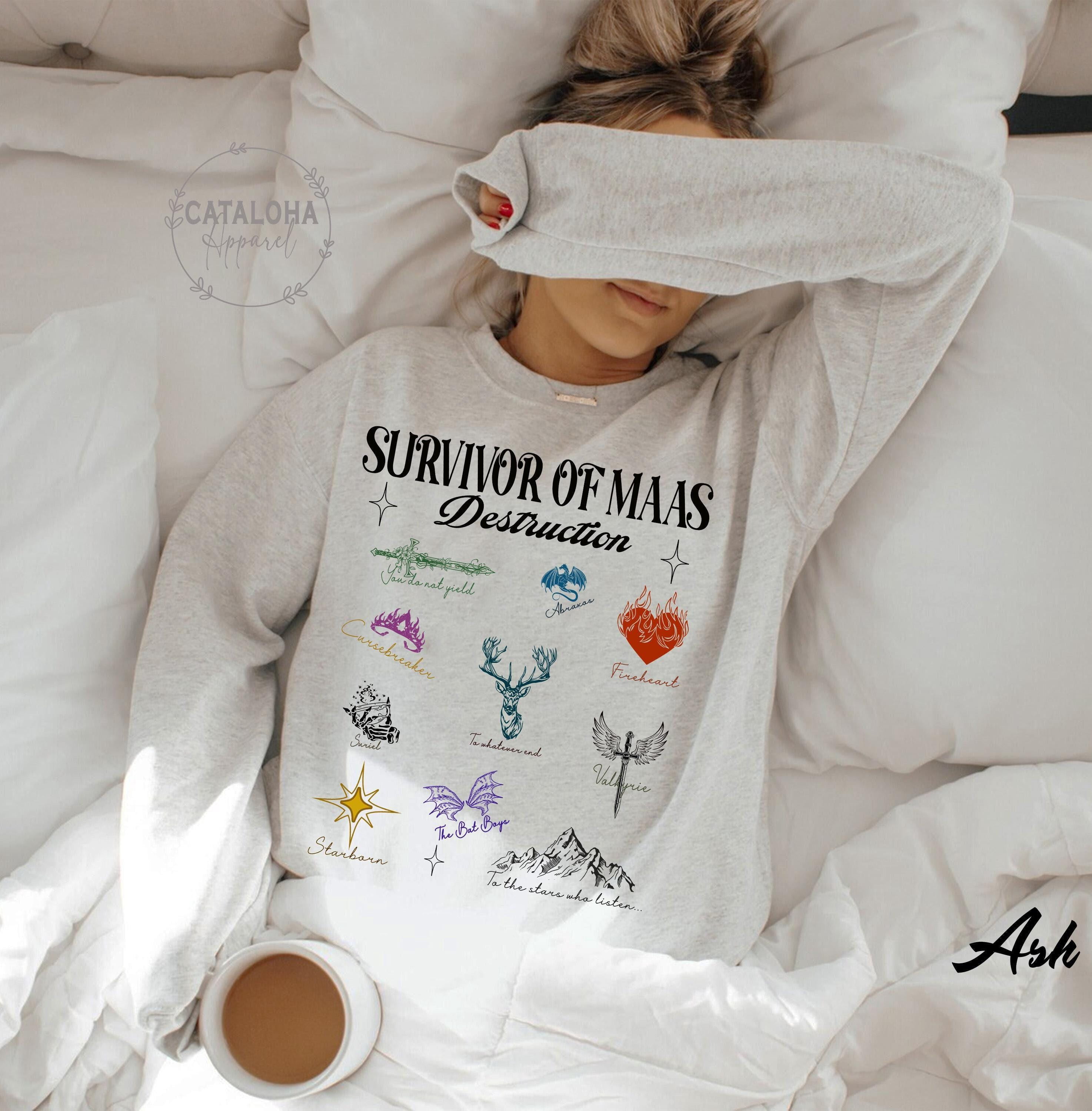 Survivor of Maas destruction, Throne of Glass Acotar Sweatshirt, Bat ...
