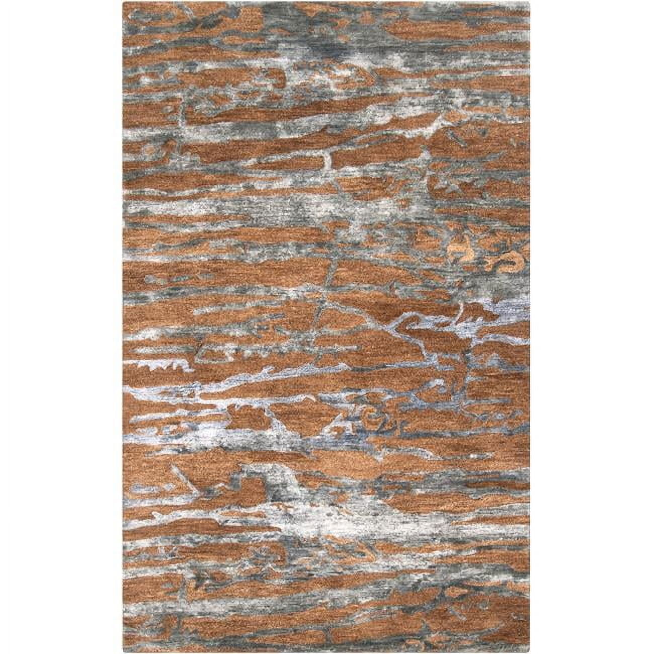 Surya Banshee BAN-3300 Slate Blue, Sepia 1'6" Corner Sample Rug ...