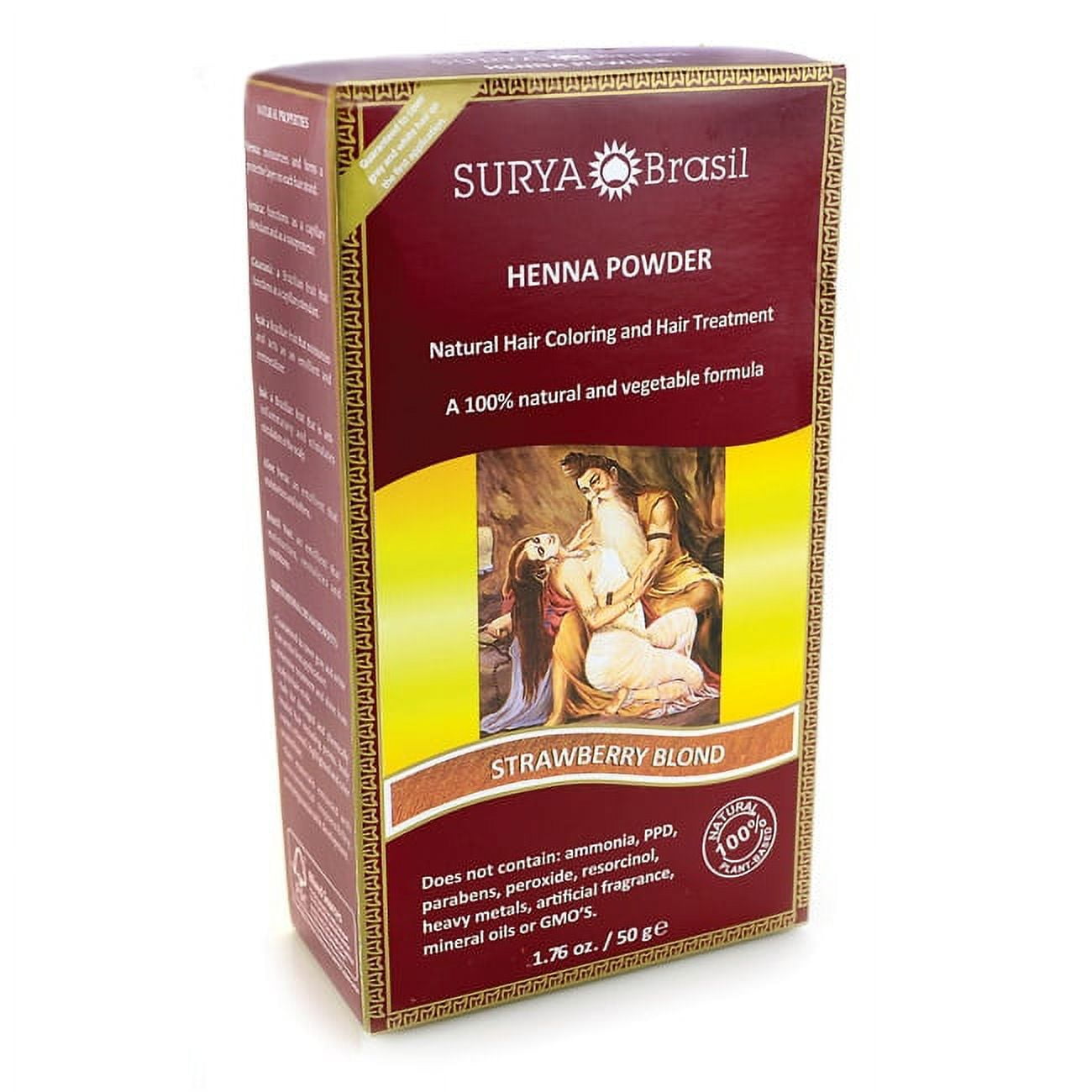 Surya Brasil Henna Powder ( Strawberry Blond) - Walmart.com