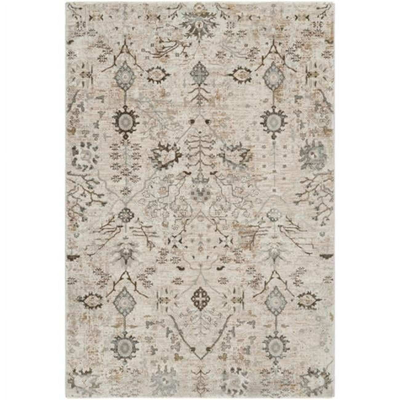 Surya Brunswick BWK-2311 120x168" Rectangle Fabric Rug in Taupe/Light ...