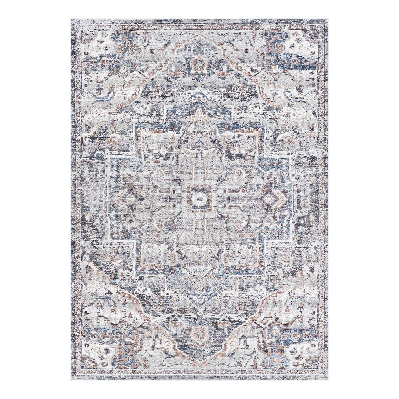 Surya Daytona Beach DYT-2312 79 x 108" Rectangle Fabric Rug in Gray ...