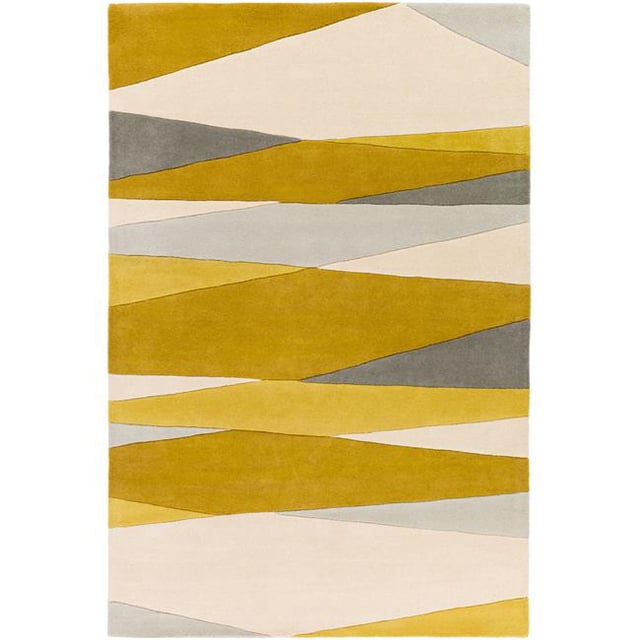 Surya Forum FM-7203 72 x 72" Round Modern Wool Rug in Tan/Ivory/Gray ...