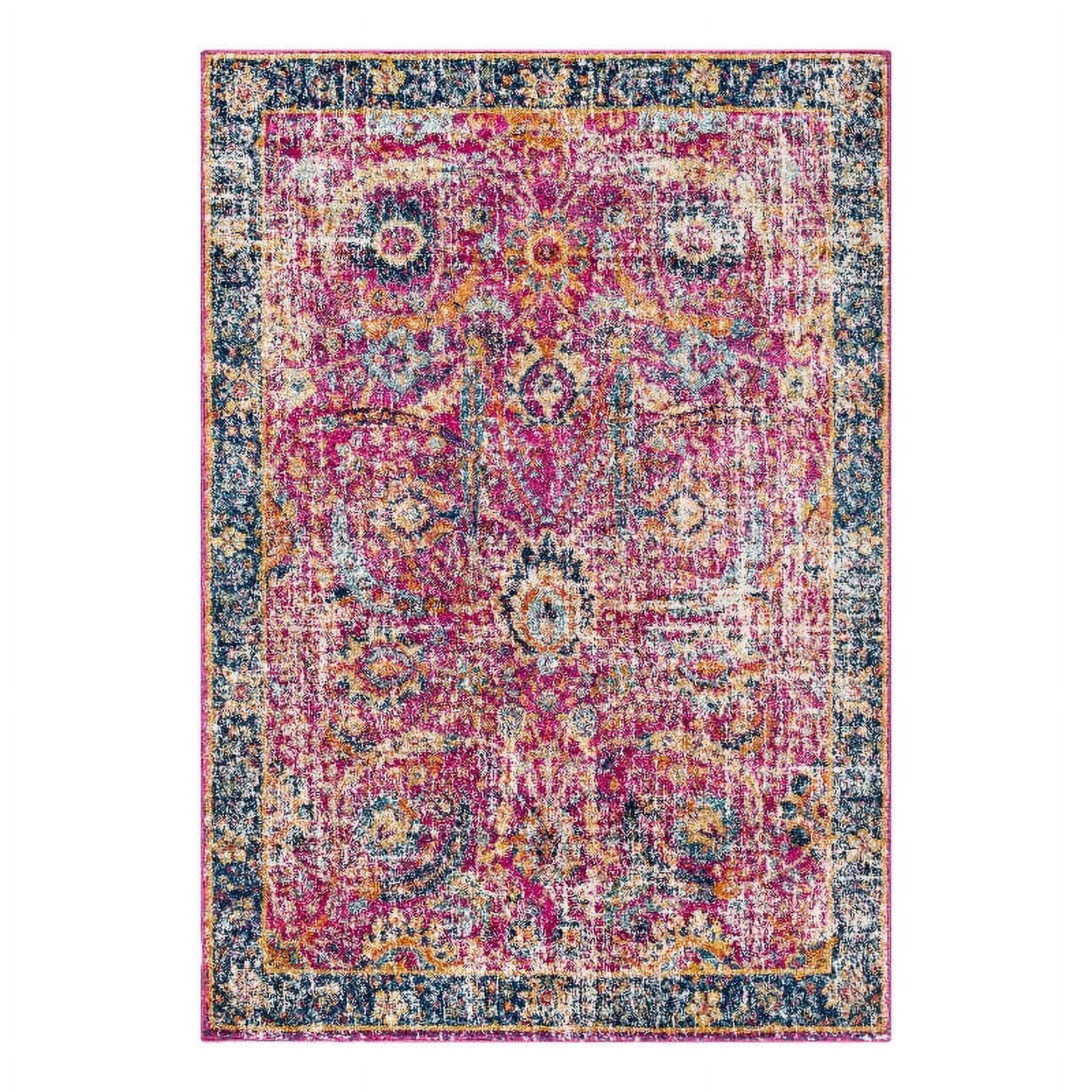Surya Harput HAP-1013 47 x 67" Rectangle Fabric Rug in Burgundy Pink ...