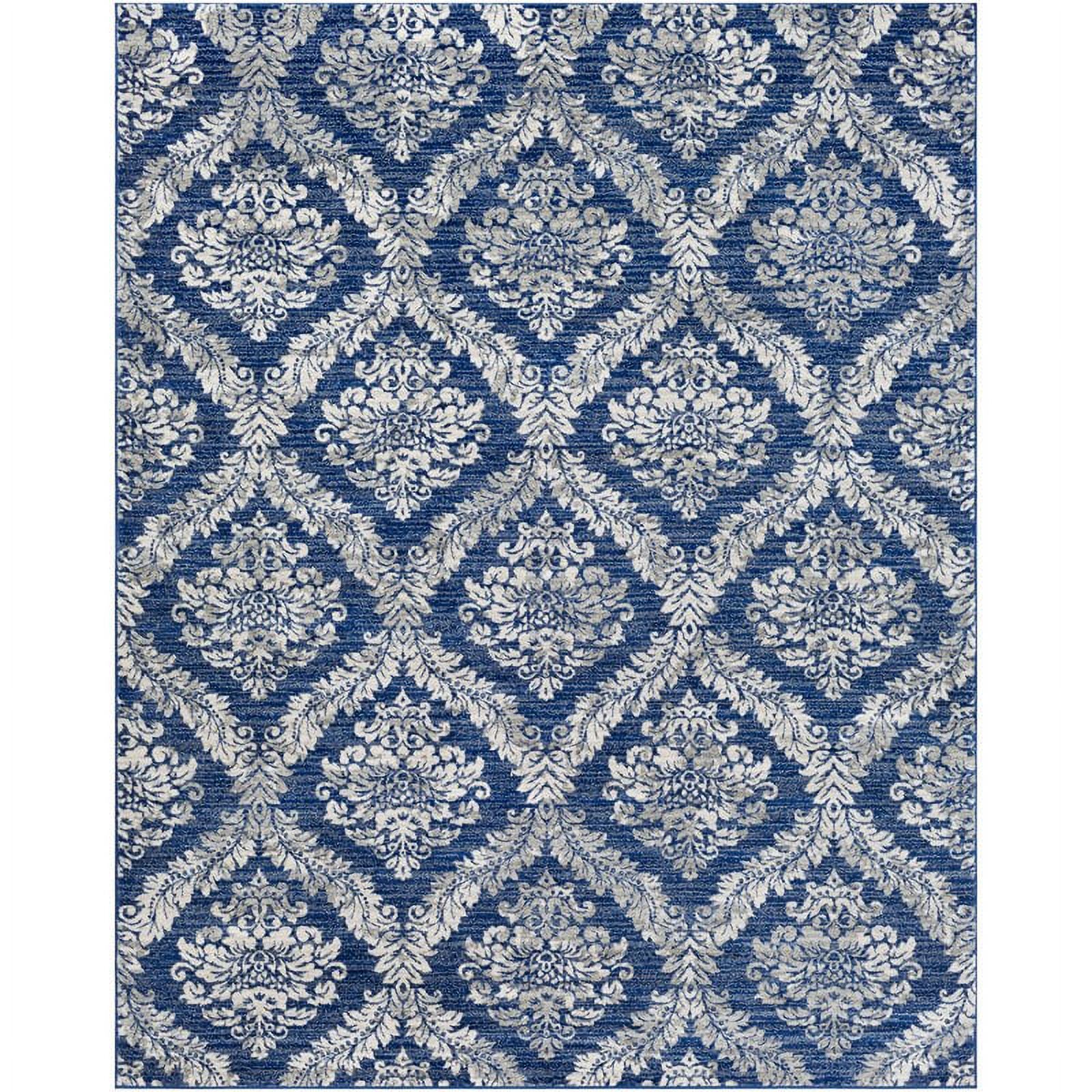 Surya Harput HAP-1032 94x123" Rectangle Fabric Area Rug in Navy/Light ...