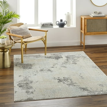 Nourison Rustic Textures Abstract Grey/Blue 7'10" x 10'6" Area Rug ...