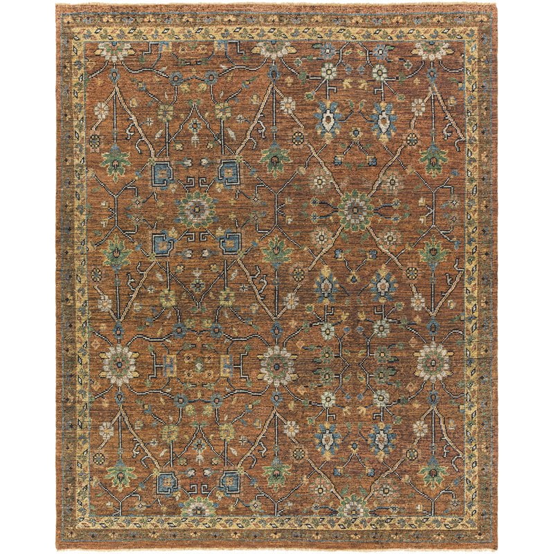 Surya Reign REG-2301 24x36" Rectangle Traditional Wool Rug in Brown ...