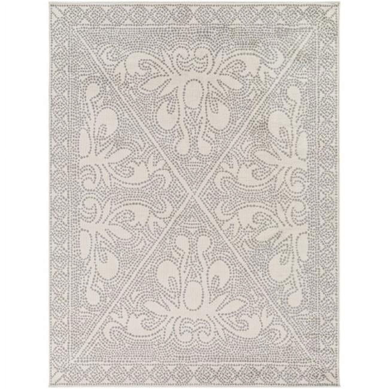 Surya Roma ROM-2386 108 x 147" Rectangle Traditional Fabric Rug in Gray ...