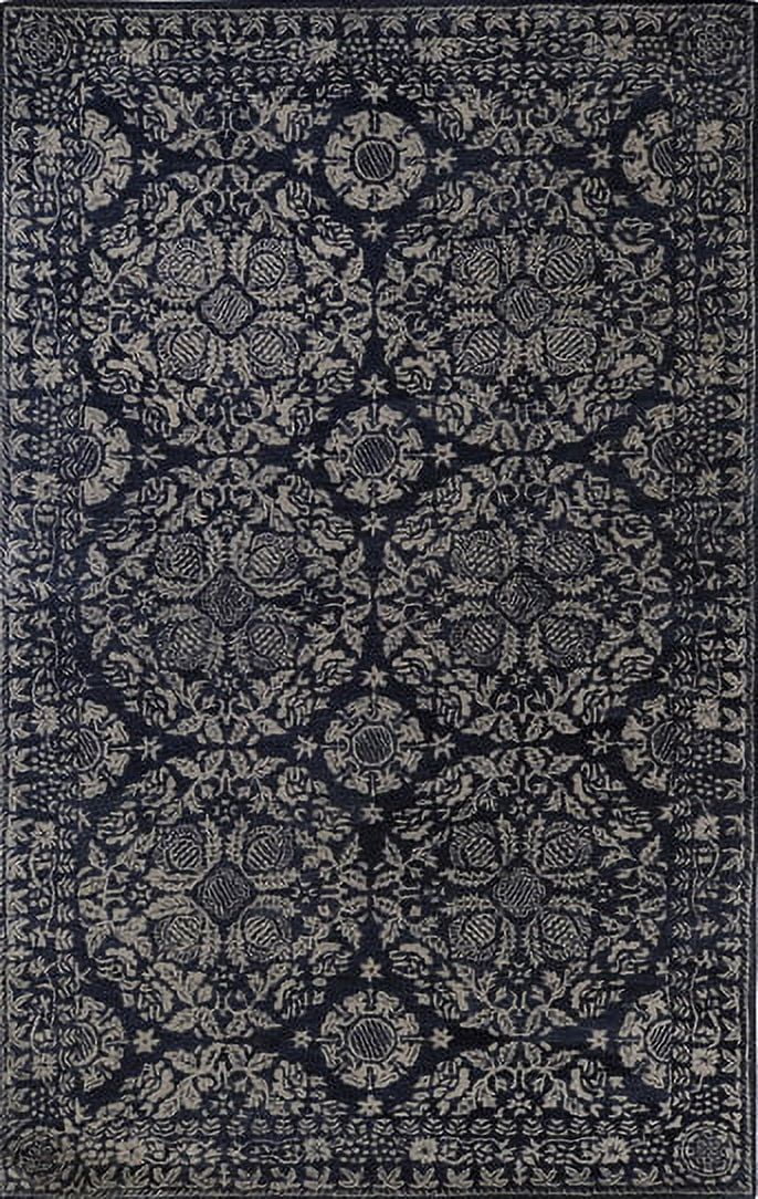 Surya Smithsonian Area Rug SMI-2112 China Blue Flowers Leaves 8' x 11 ...