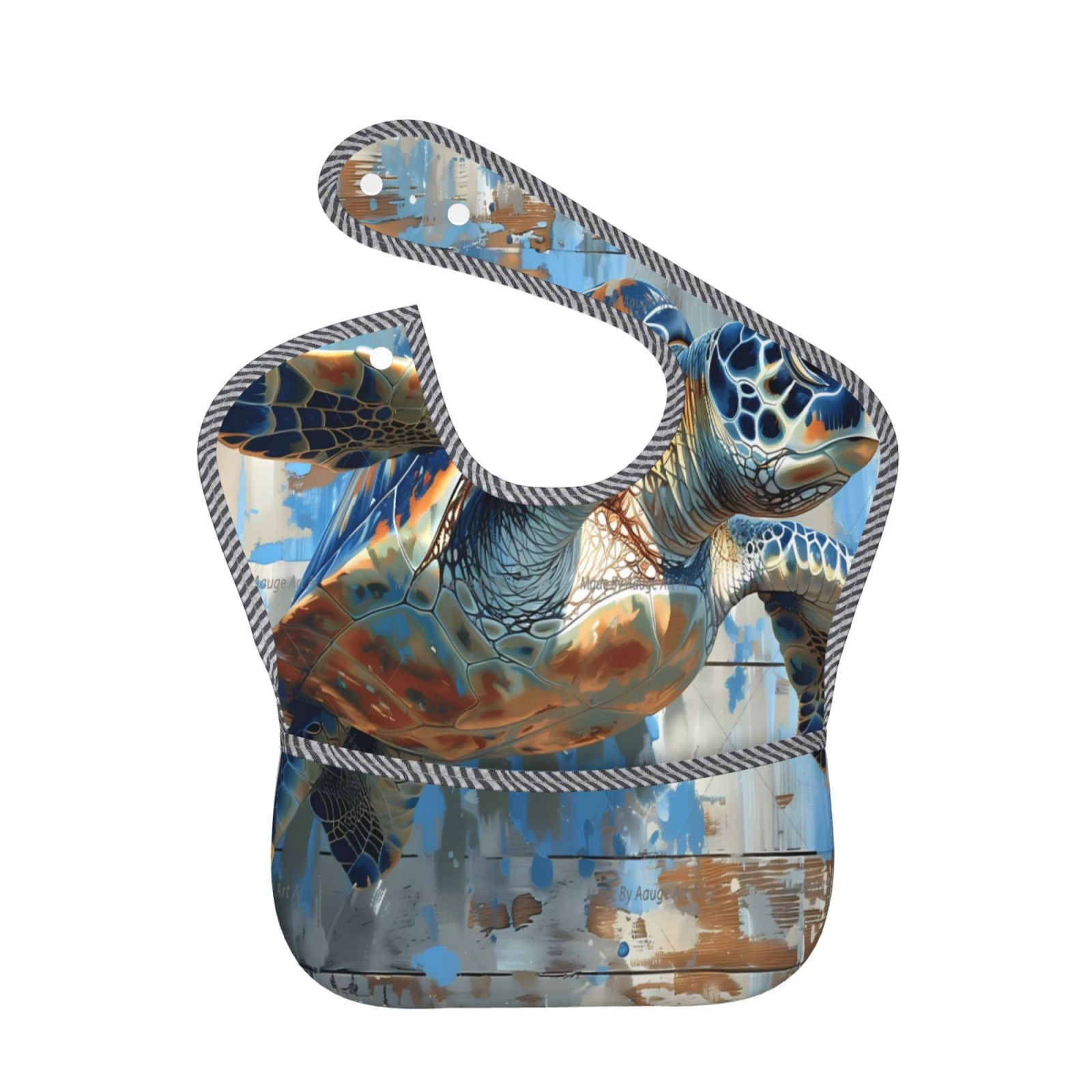 Susaid Abstract Sea Turtle Print Bibs for Babies Toddlers Adjustable ...
