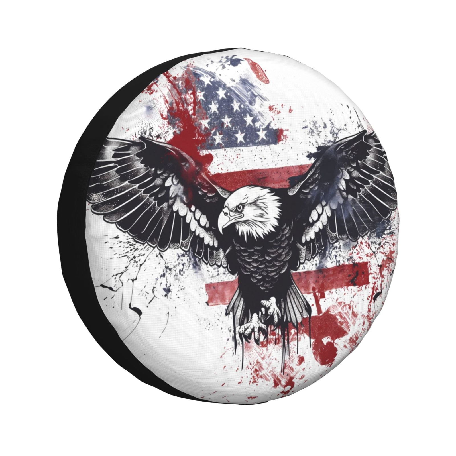 Susaid American Flag Eagle Art Print Water Proof Spare Tire Cover Wheel ...