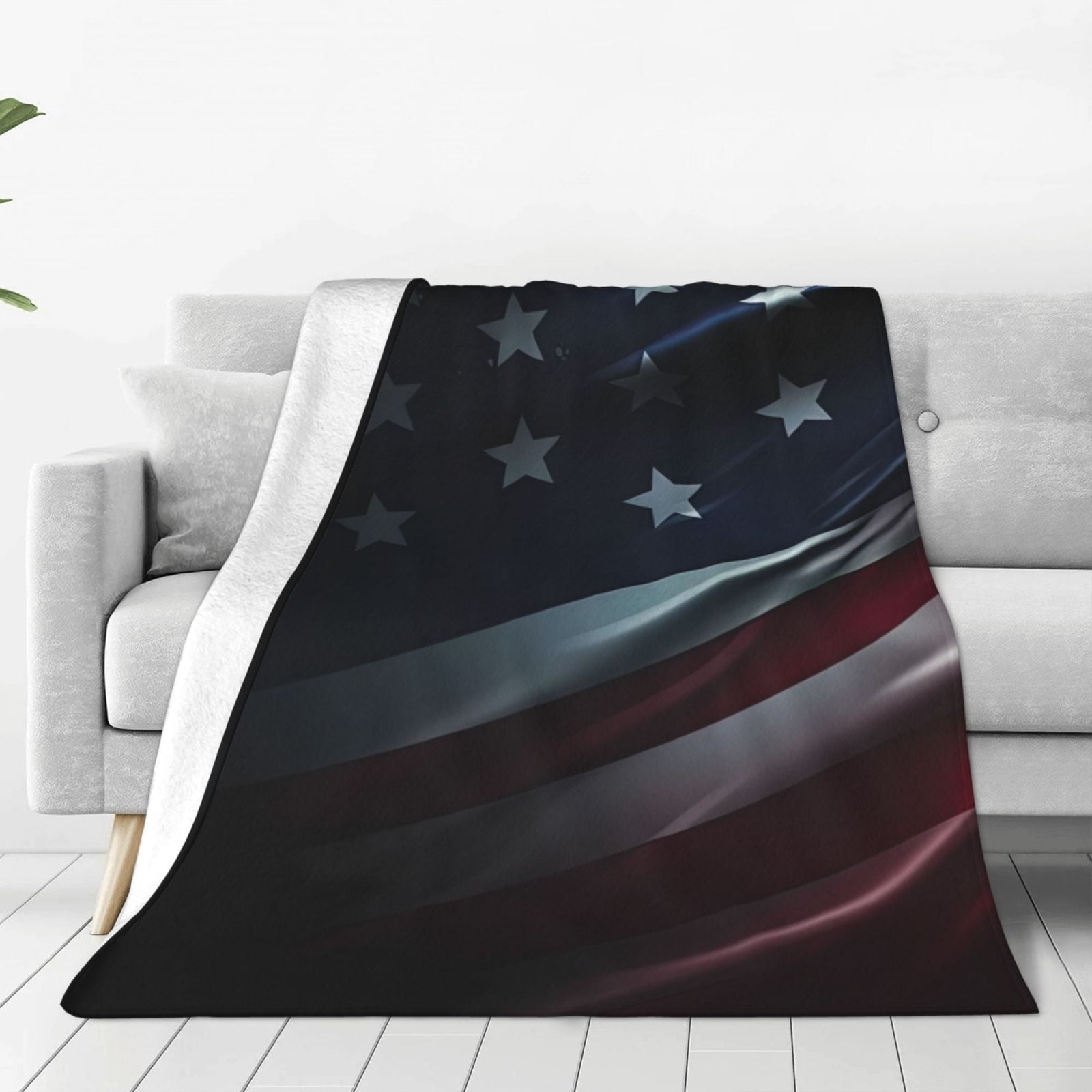 Susaid American Flag Waving Print Print Microfiber Cleaning Cloth ...