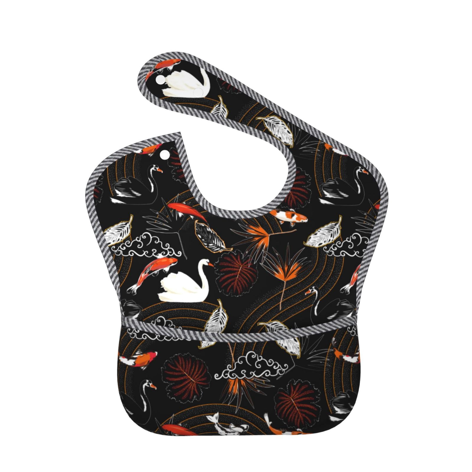 Susaid Animal Koi Fish Print Bibs for Babies Toddlers Adjustable ...