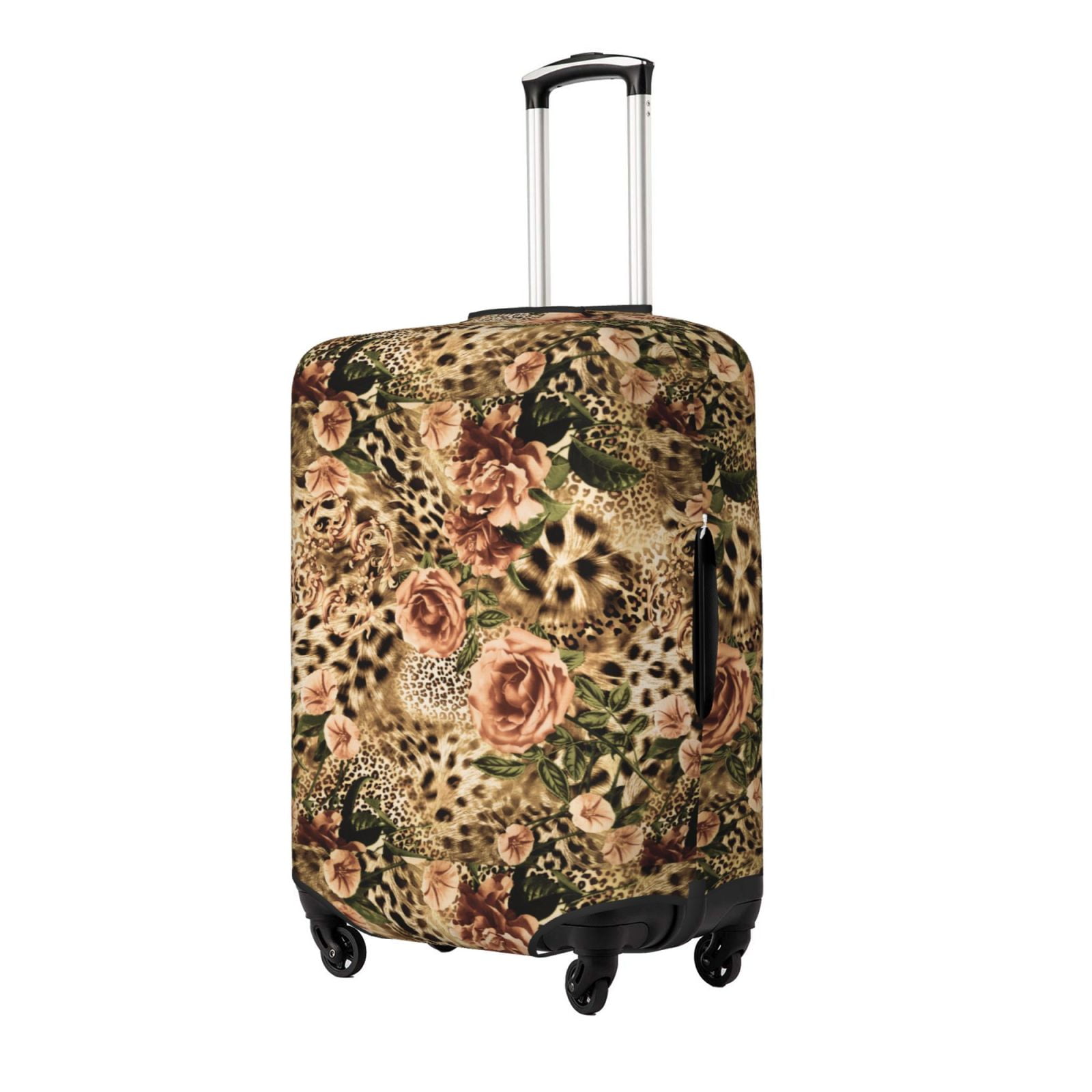 Susaid Animal Leopard Print Elastic Washable Suitcase Cover with Hidden ...